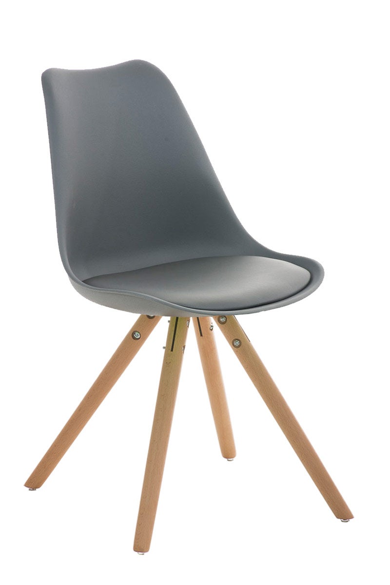 Silla redonda Pegleg gris natural | Leroy Merlin