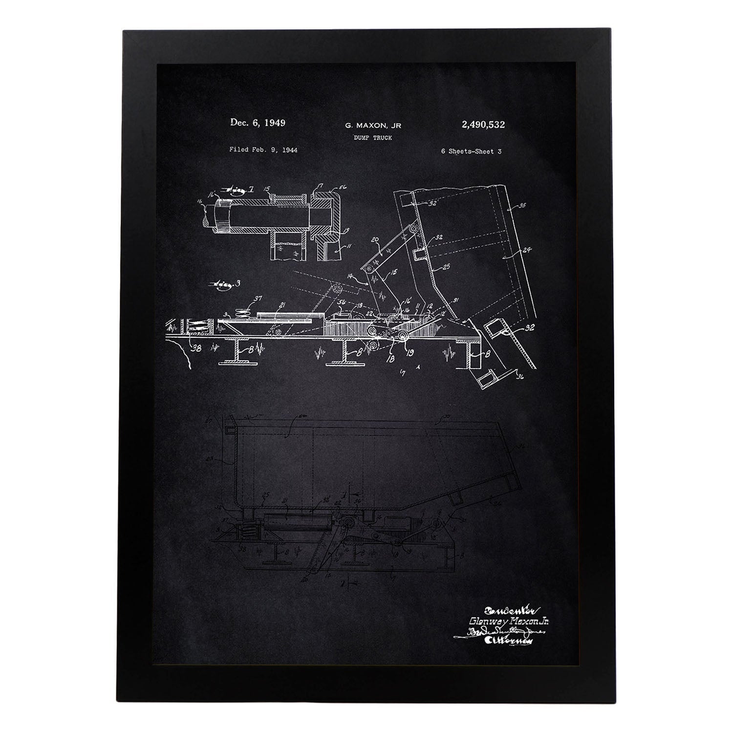 Charge Truck Patent Affiche 2. Perte Avec Une Conception De Brevet ...