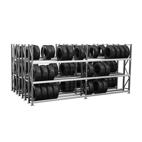 Grand rack à pneus 3 niveaux quadruple profondeur - Module de départ ...