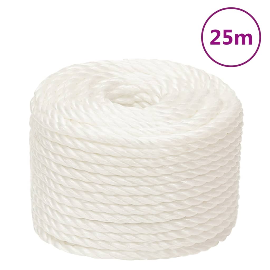 VidaXL Corde de travail Blanc 12 mm 25 m polypropylène | Leroy Merlin