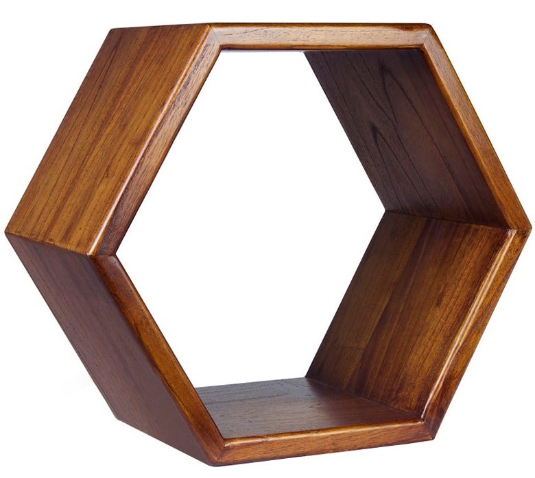 Etagere Hexagonale Bois
