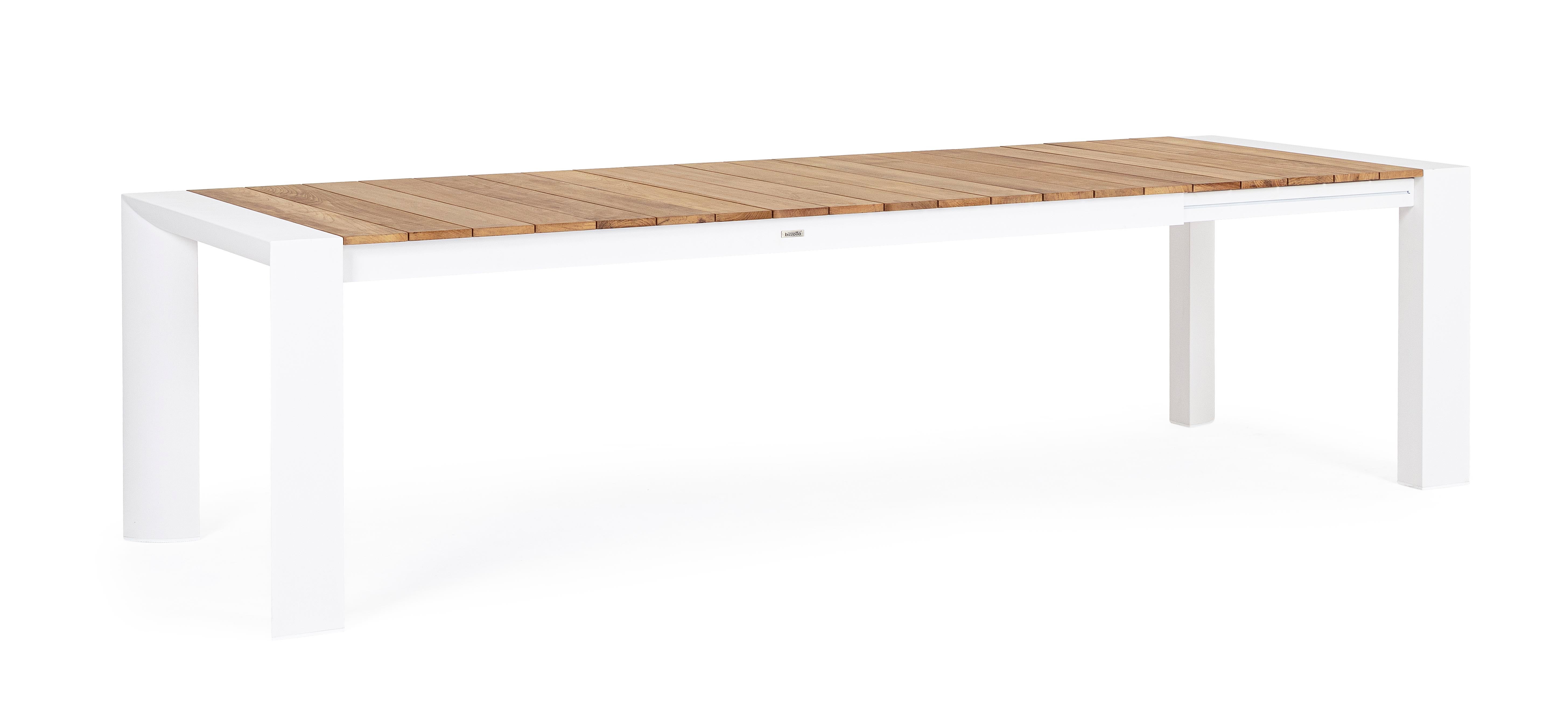 Table extensible "CAMERON" 228/294x100 blanche, structure en aluminium ...