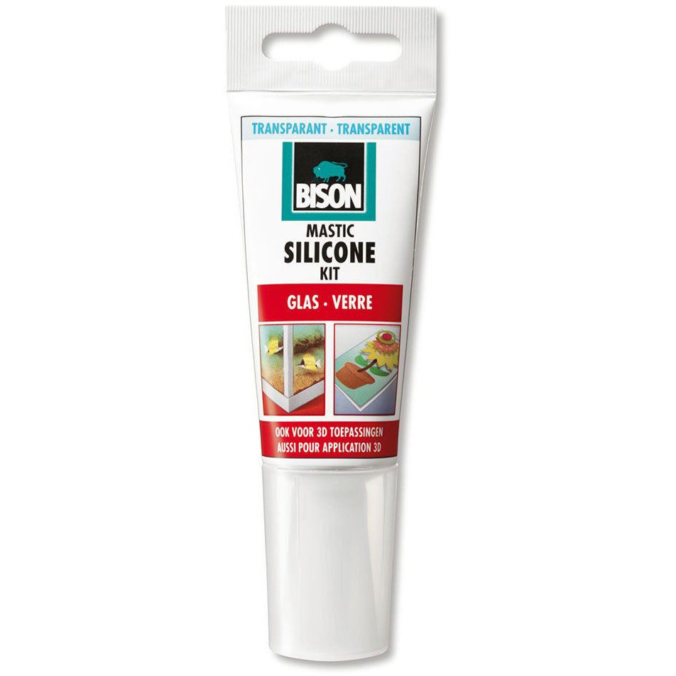 Tube en verre de mastic silicone Bison - Transparent - 60 ml | Leroy Merlin