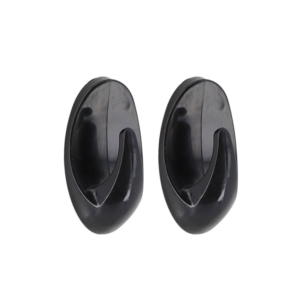 Set de 2 crochets abs 3m - noir - Tendance | Leroy Merlin