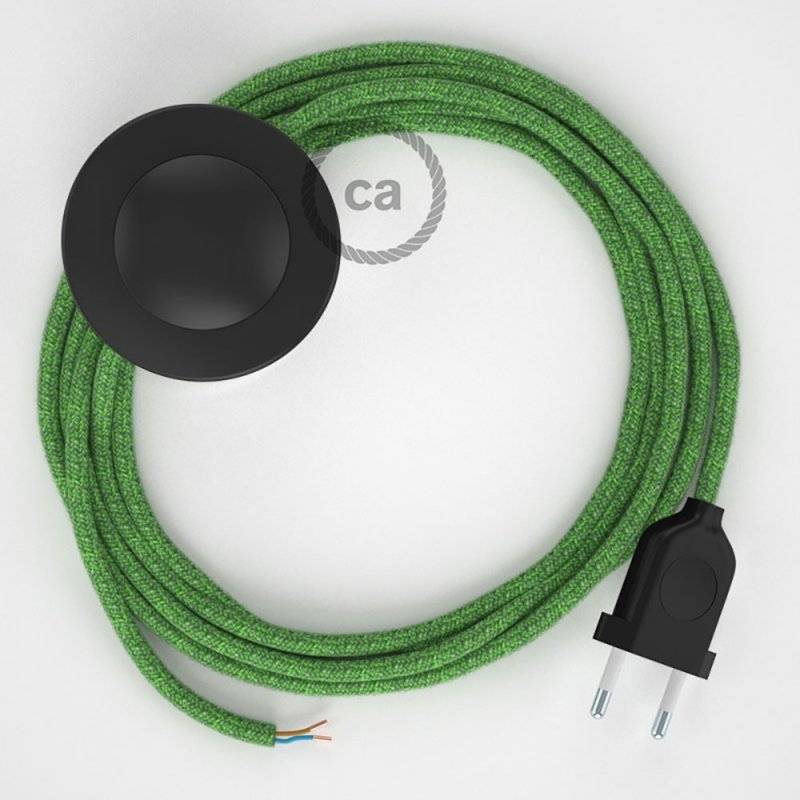 Creative cables - Cordon pour lampadaire, câble RX08 Coton Bronte 3 m ...