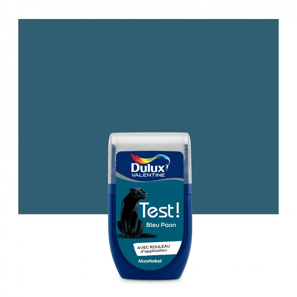 Tester de Pintura en Crema Color Azul Pavo Real Satinado 30 mL - DULUX ...