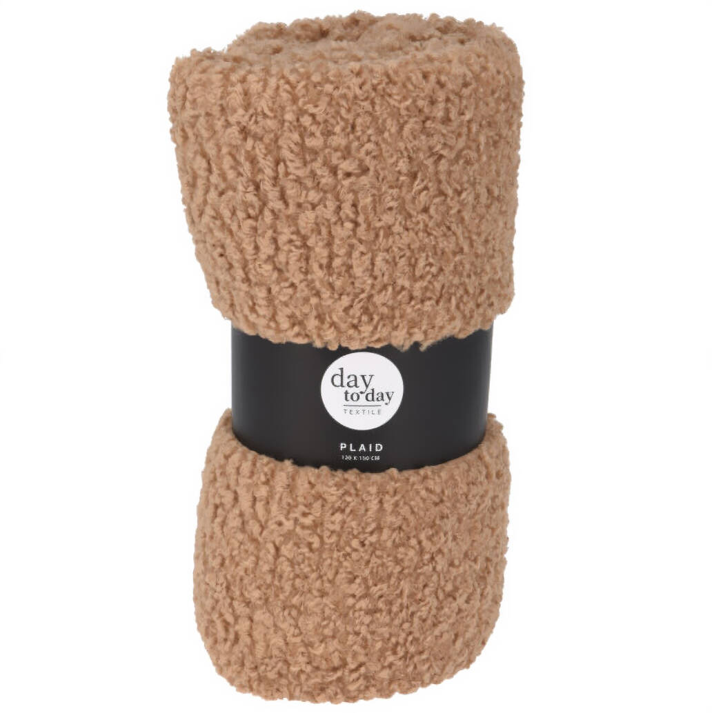 Couverture en boucle TEDDY, 150 x 120 cm, Home Styling Collection ...