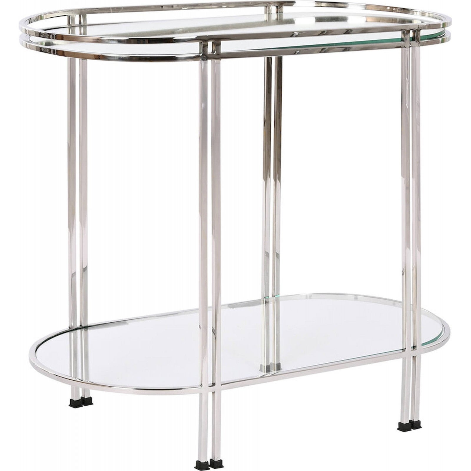 Table d'appoint chic et design en chrome épuré 70 x 35 x 63 cm Chromé ...