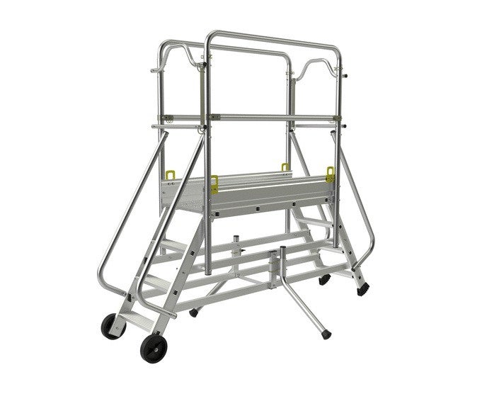 Tubesca - Passerelle en Alu 2x4 marches Hauteur accès 2,83 m ...