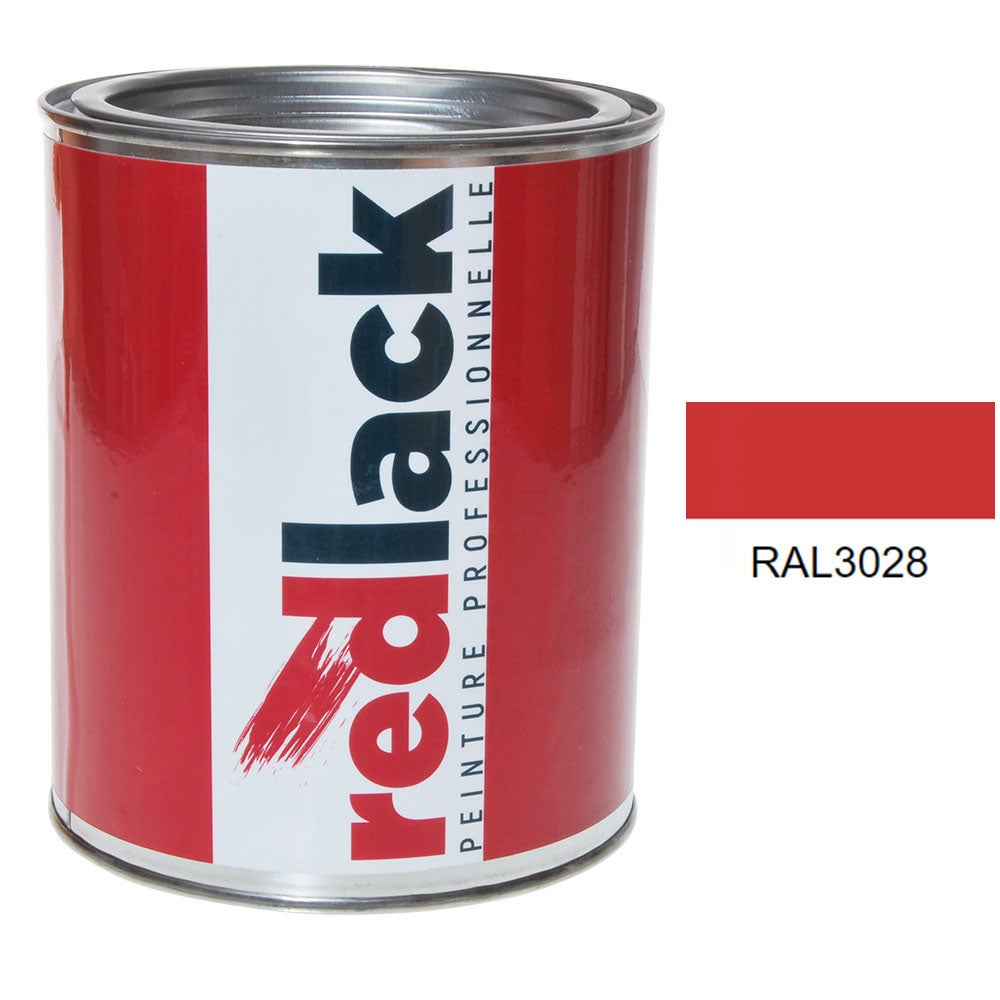 Pintura Roja Pu RAL 3028 Satinado multisoporte 1L Rojo Negro | Leroy Merlin