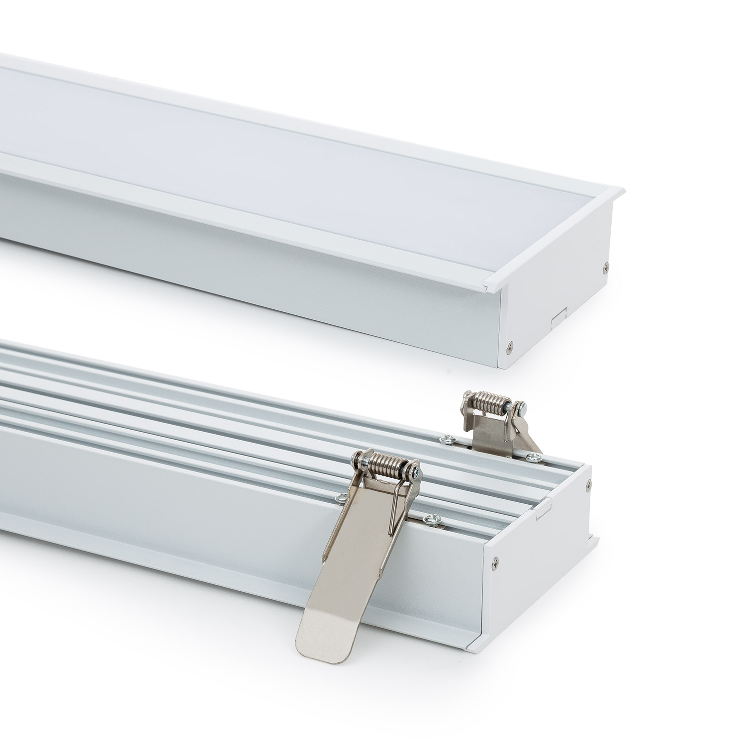 Profilé Aluminium Encastré XL pour Rubans LED jusqu'à 60mm avec Capot ...