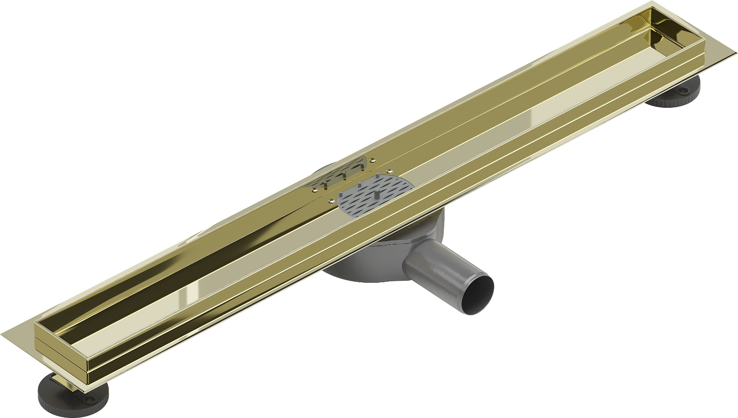 Mexen Flat 360 corps de siphon linéaire pivotant 60 cm, doré - 1540060 ...