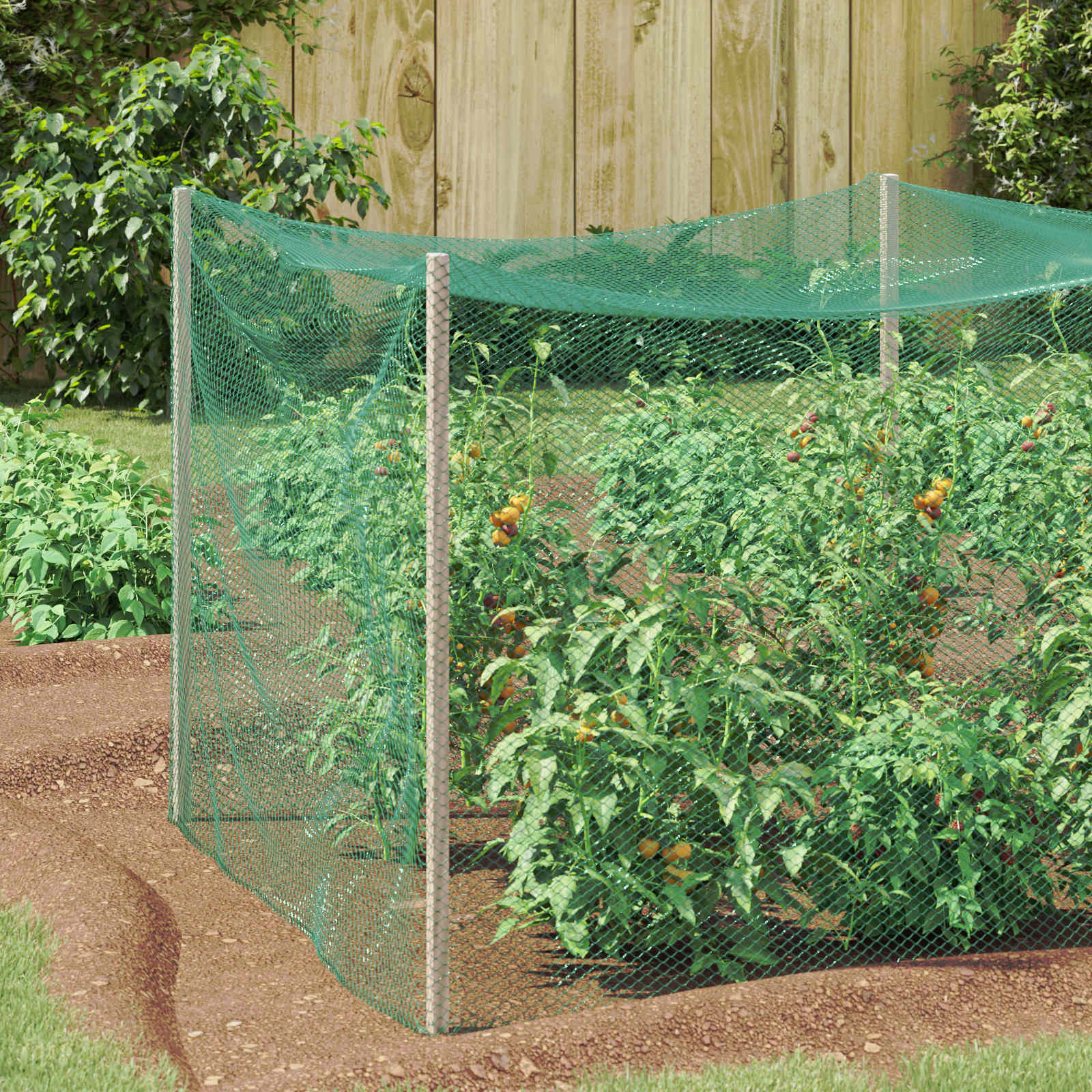 Filet de protection pour oiseaux Vert 4 x 25 m Polyéthylène | Leroy Merlin