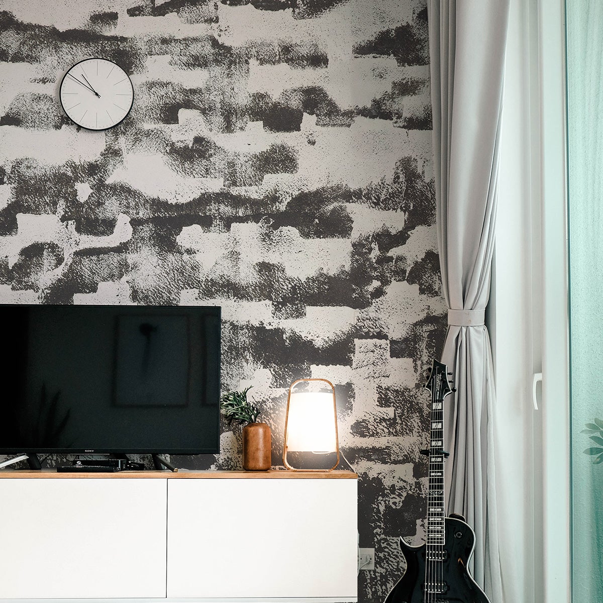 Papier peint panoramique Manhattan, Noir 225 x 250cm | Leroy Merlin