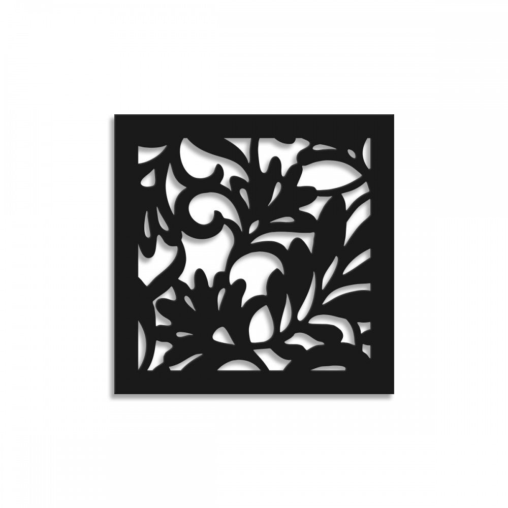 FIORI - Panel de PVC Perforado - Parasol NEGRO 98x98 cm Espesor 1 cm ...