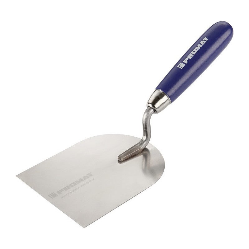 Truelle de stucateur largeur 100 mm inoxydable, manche de bois de hêtre ...