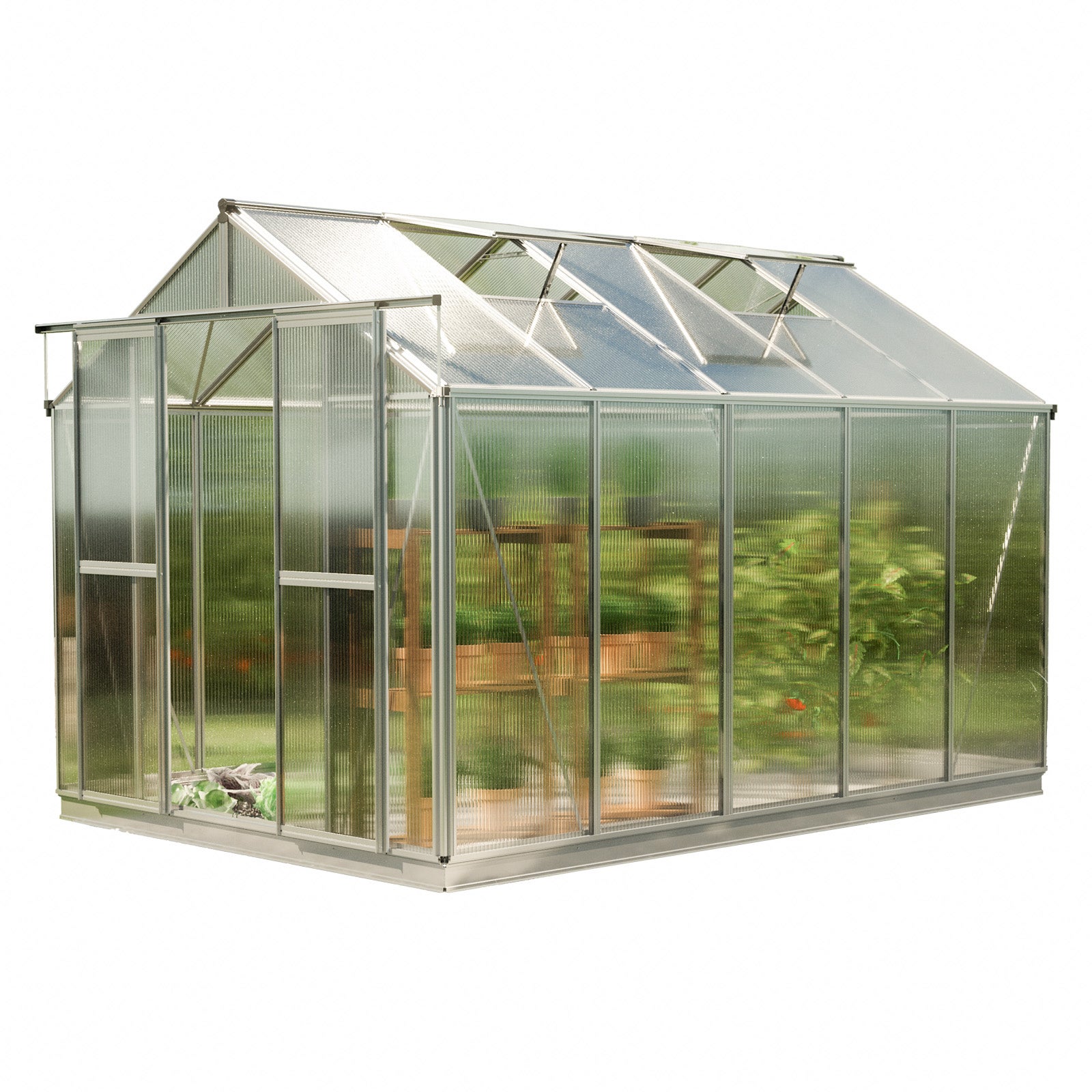 GFP Serre Saphir 5 cadre aluminium 259x322 cm Plaques double paroi 8 mm ...