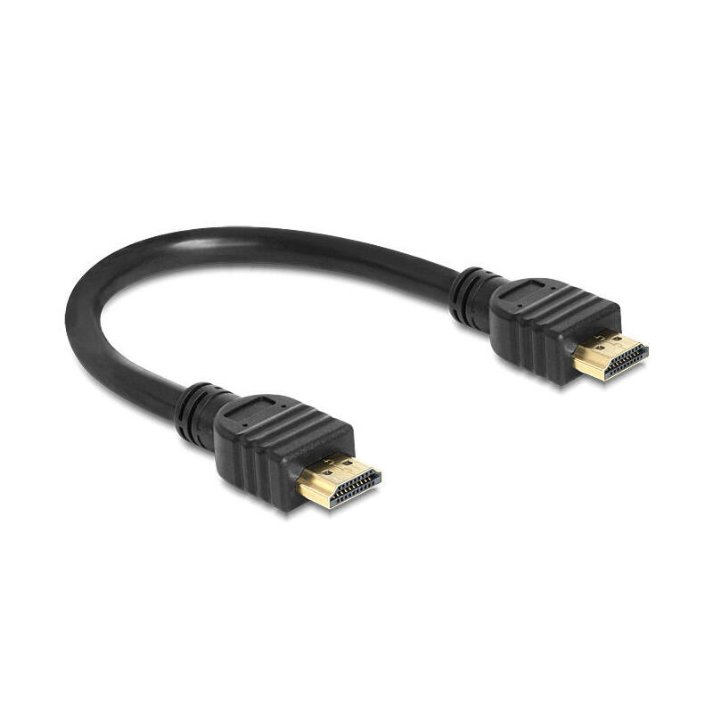 Delock 83352 c ble hdmi vers m le hdmi vers m le 4k 25 cm | Leroy Merlin
