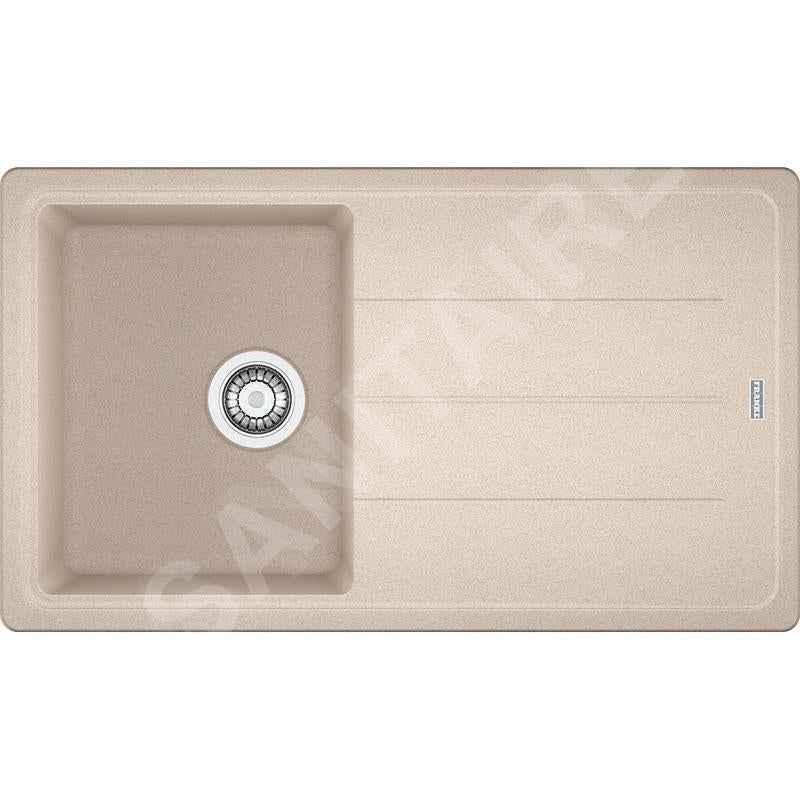 Franke Basis - Évier en fragranit BFG 611-86, 86x50 cm, sable 114.0494. ...