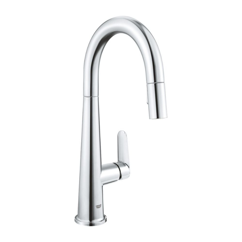 Grifo de cocina con ducha cromada GROHE Veletto Quickfix | Leroy Merlin