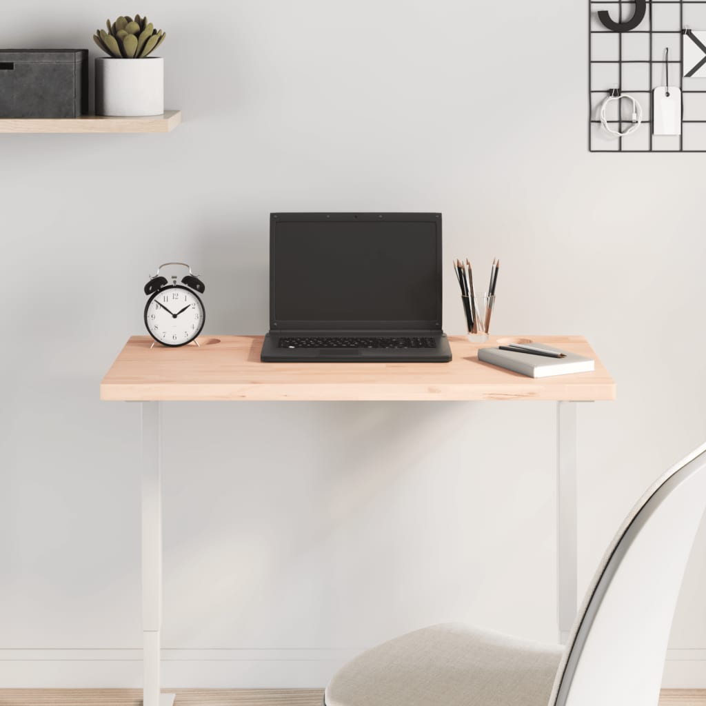 Dessus de bureau 80x40x2,5 cm bois massif de hêtre | Leroy Merlin