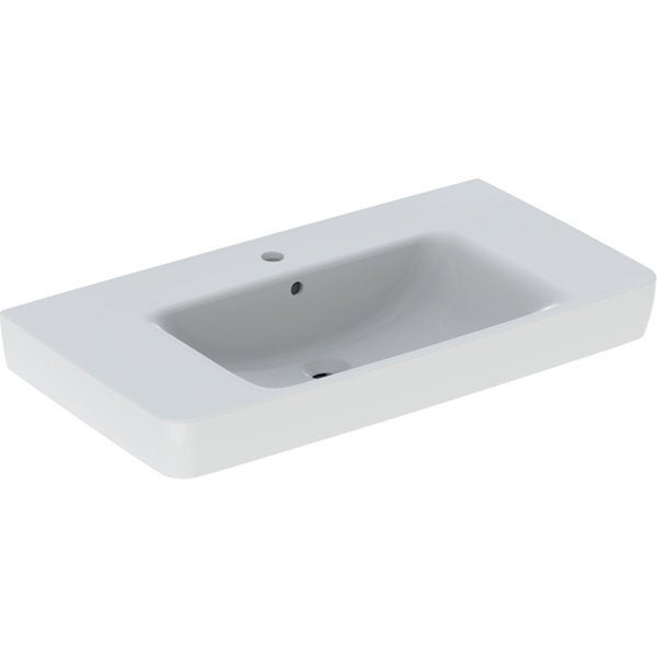 Geberit Renova Plan, lavabo avec tablette, 90x48 cm, 1 trou pour ...
