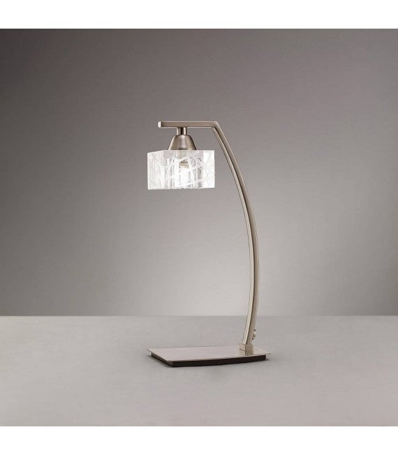 Lampe de Table Zen 1 Ampoule G9, nickel satiné | Leroy Merlin