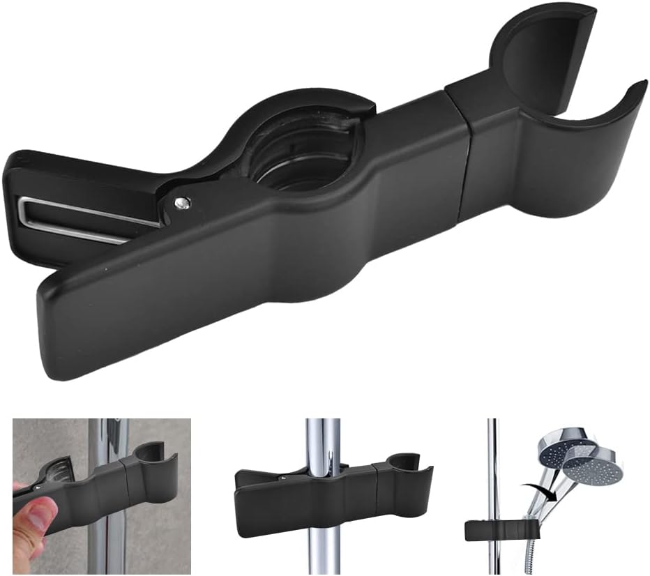 (Noir)Support Douchette Relevable en Alliage de Zinc Support Douche à ...