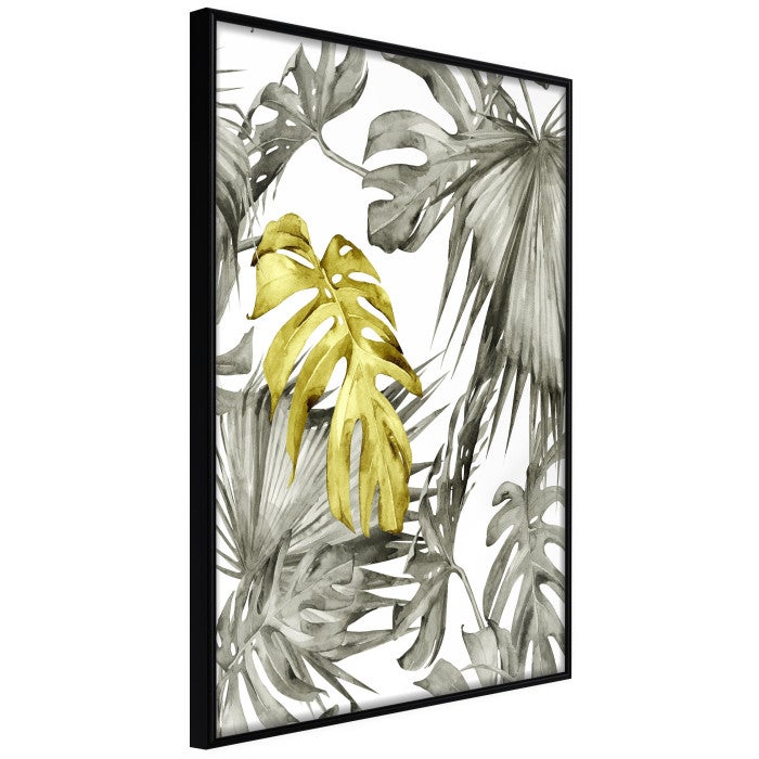 Affiche Murale Encadrée "Extraordinary Leaf" 40 x 60 cm Noir | Leroy Merlin