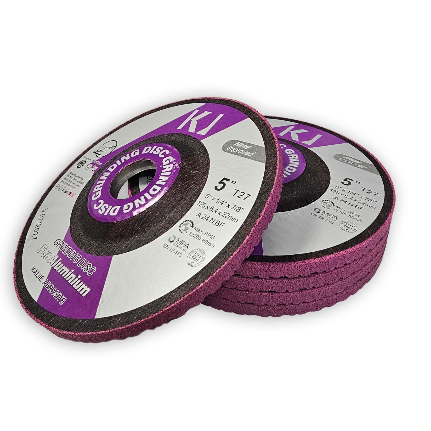 DISQUES A MEULER 125x6.4x22 POUR ALUMINIUM,METAUX NON-FERREUX - 5 PCS ...