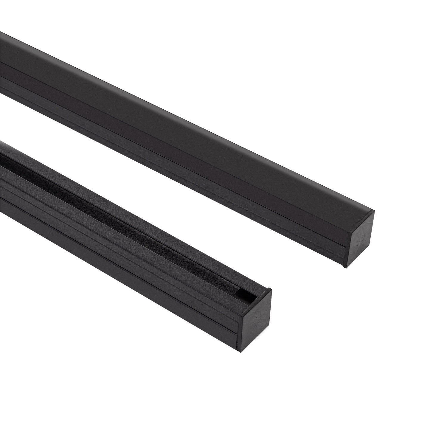 Ledkia Perfil Aluminio Colgante 2m para Tira LED hasta 17 mm Negro 2 m ...