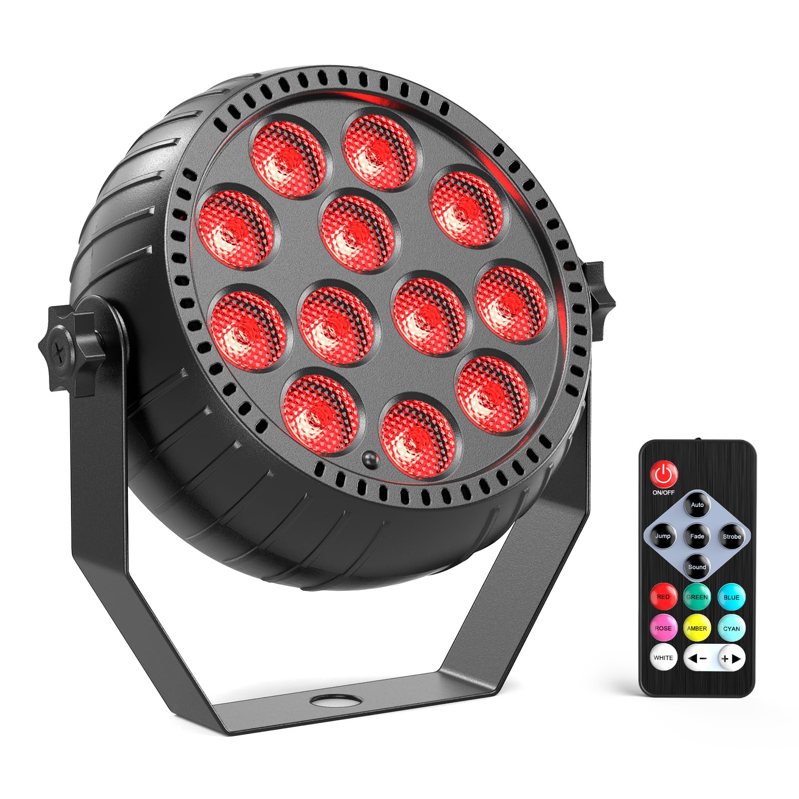 Mini RGB Projecteur Par LED Batterie, 12 LED Rechargeables Jeux de ...
