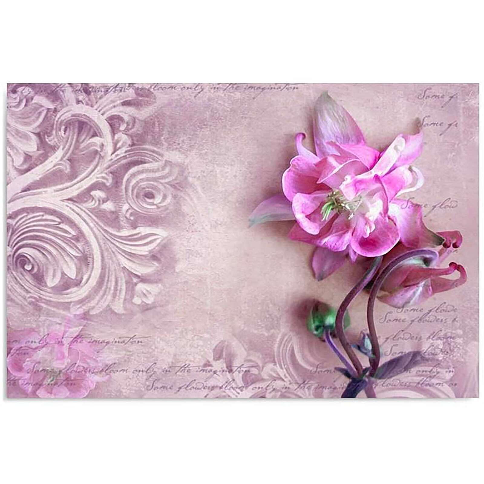 Tableau thème de fleurs et de légumineuses - 100 x 70 cm | Leroy Merlin