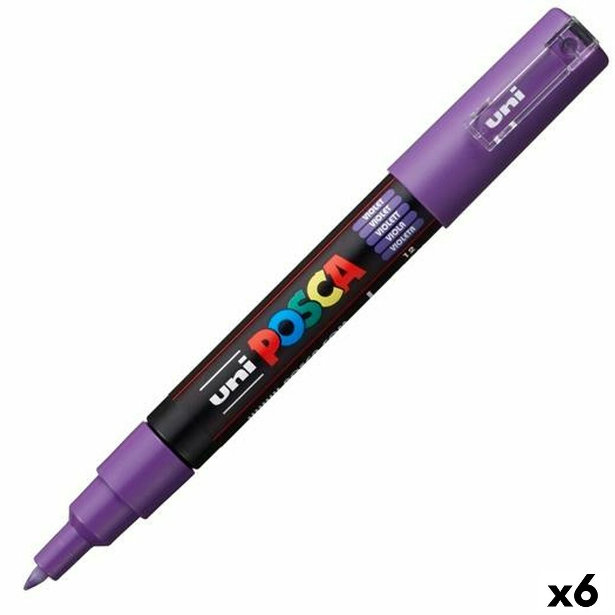 Rotuladores POSCA PC-1M Violeta (6 Unidades) | Leroy Merlin