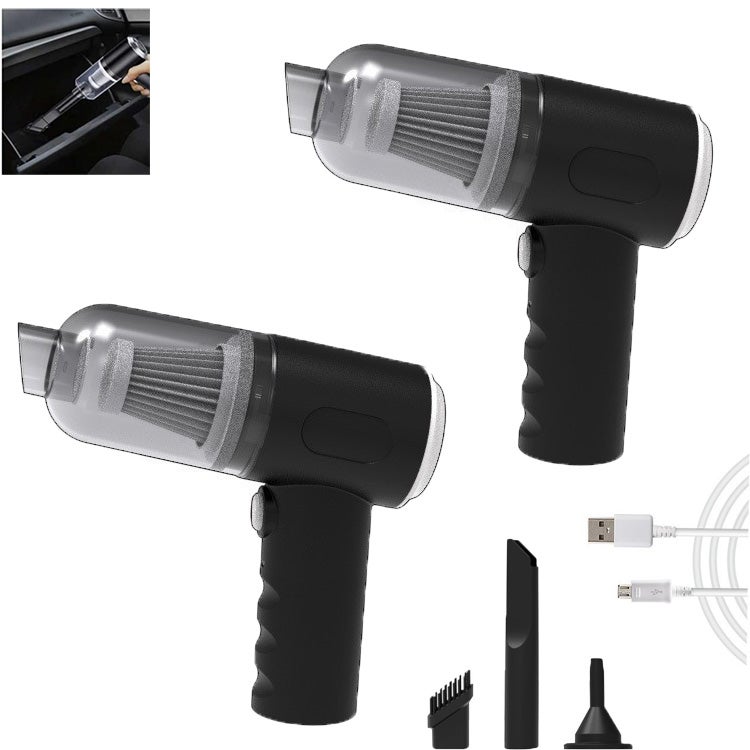 2PCS Aspirateur de voiture portable sans fil, mini aspirateur sans fil ...