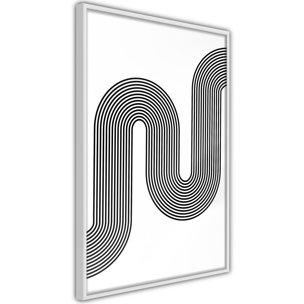 Affiche Murale Encadrée "Ups and Downs of Life" 21 x 30 cm Blanc ...
