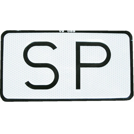 Placa SP V-9 Servicio Público | Leroy Merlin