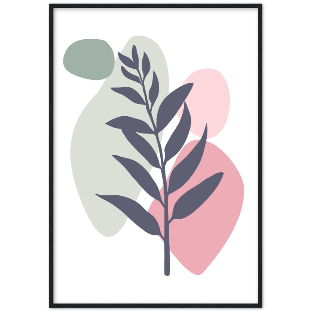 Lámina decorativa para enmarcar PINK FLOWER 70x100 cm | Leroy Merlin