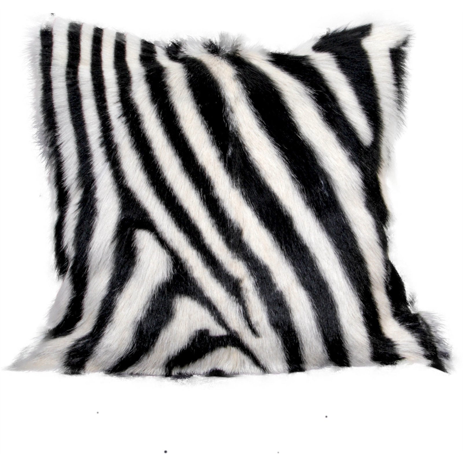 Coussin en peau de chèvre zébré carré 45 x 45 cm Coussin zèbre | Leroy ...
