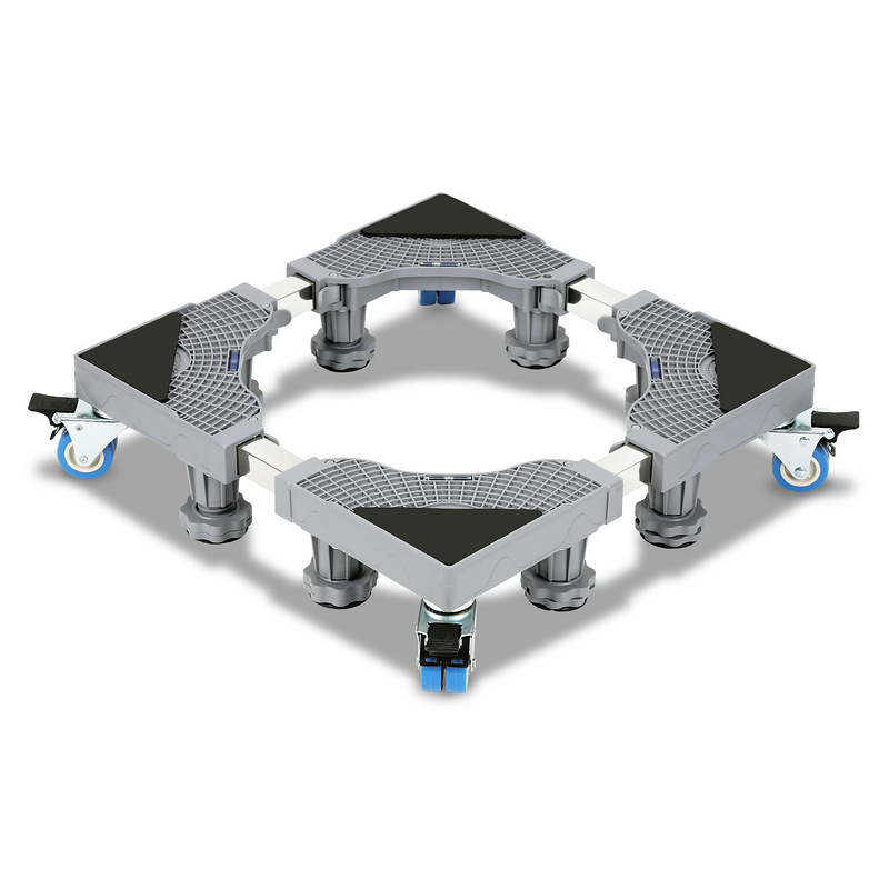 Soporte Lavadora Ajustable 41-66cm, Nevera Secadora Rodillo Soporte- 8 patas 4 ruedas | Leroy Merlin