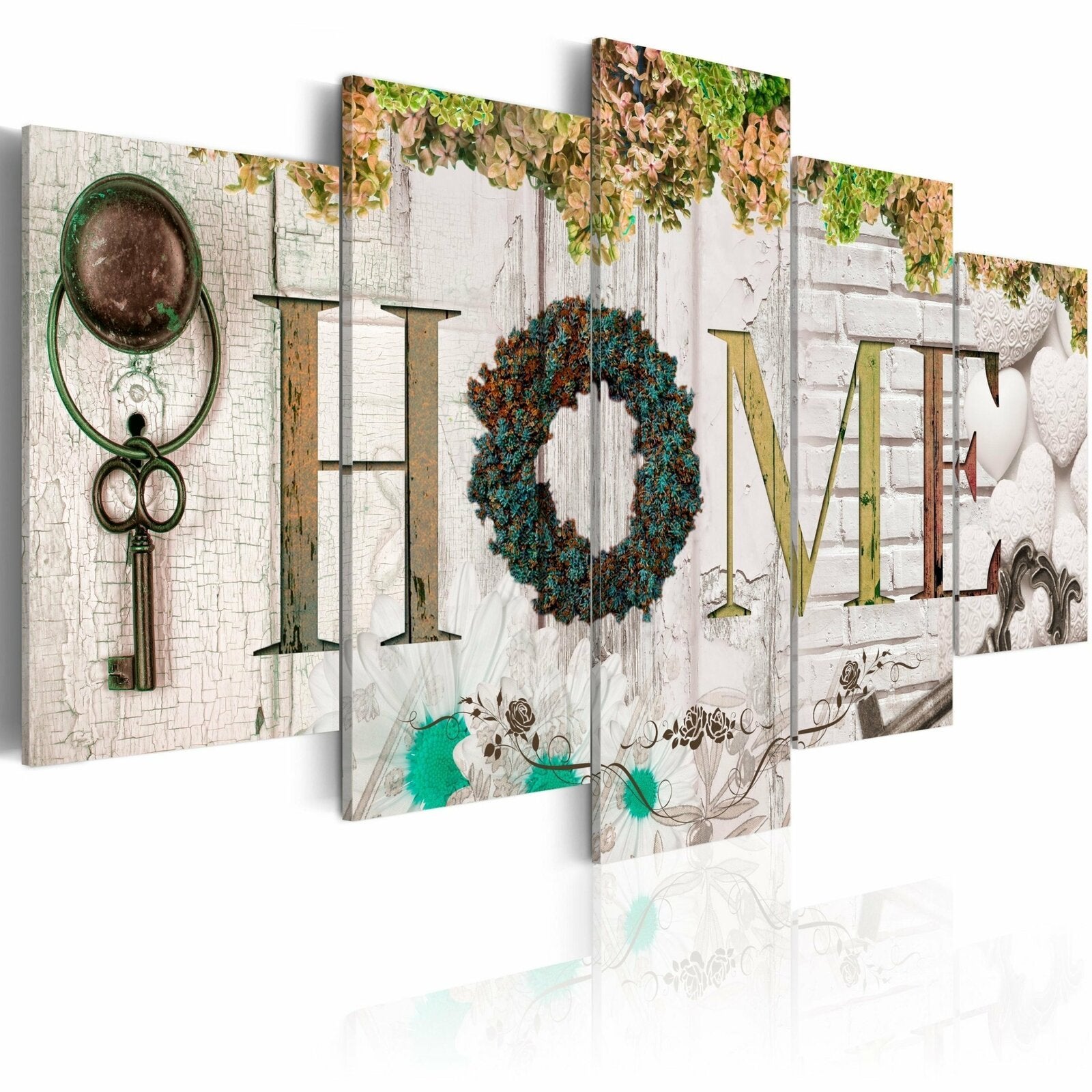 Tableau maison d'automne - 100 x 50 cm | Leroy Merlin