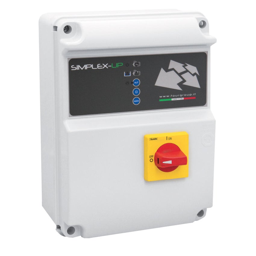 Panel de control electrónico para el arranque directo de 2 motores ...