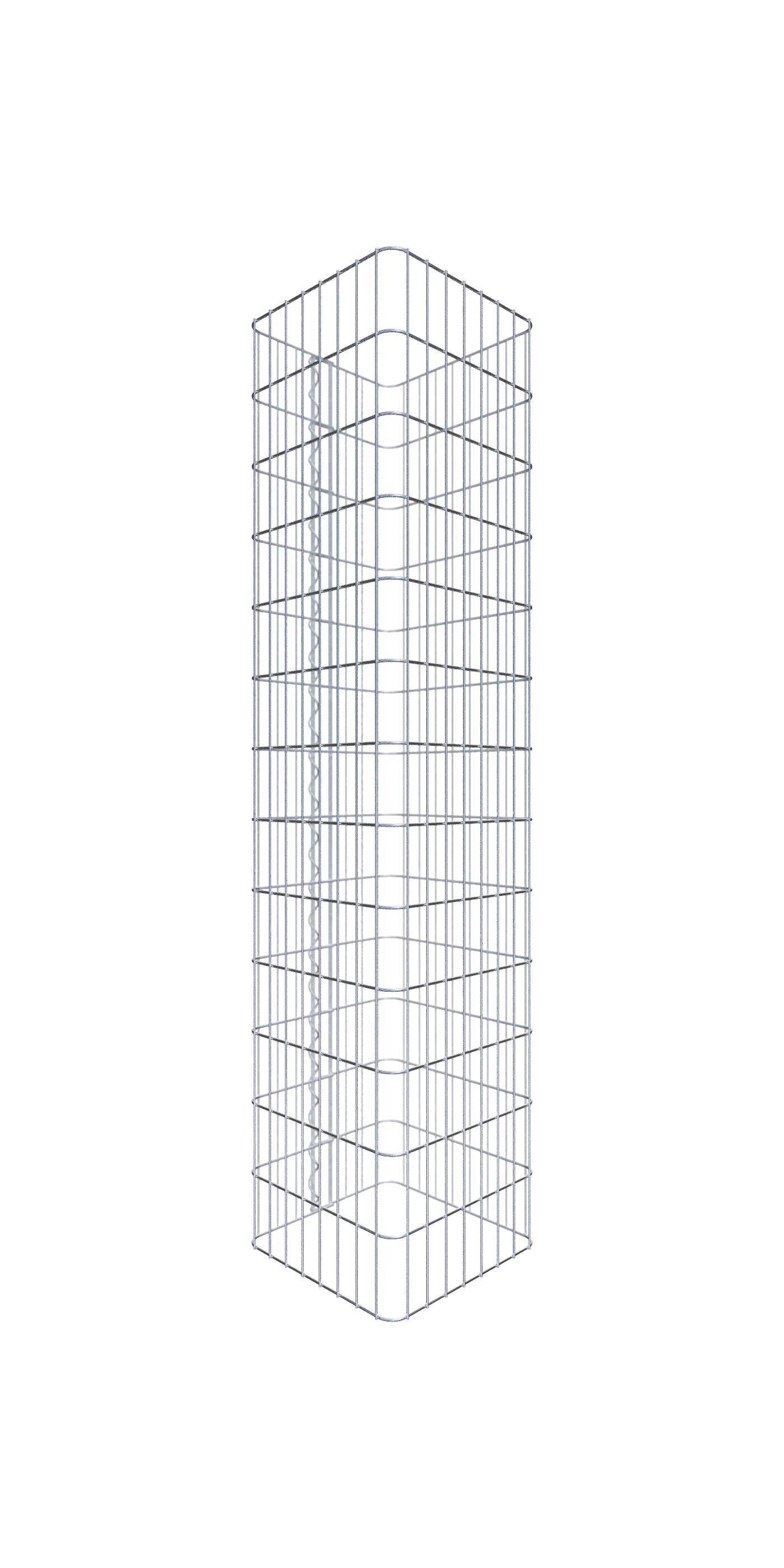 Columna de gaviones rectangular, 42 cm x 42 cm, luz de malla 5 x 10 cm ...