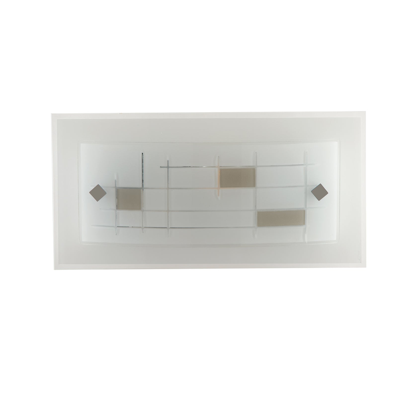 "Applique MUSA en verre blanc 30x15 cm." | Leroy Merlin