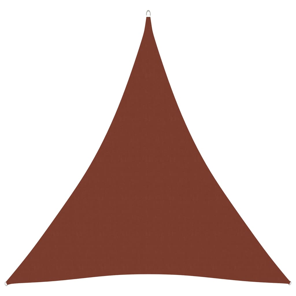 Parasol triangular de tela Oxford 3 x 3 x 3 m color terracota 02 ...