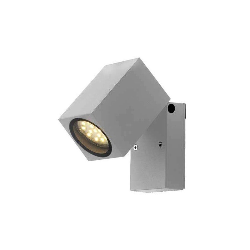 Applique carré 1xGU10 orientable grise IP44 étanche | Leroy Merlin