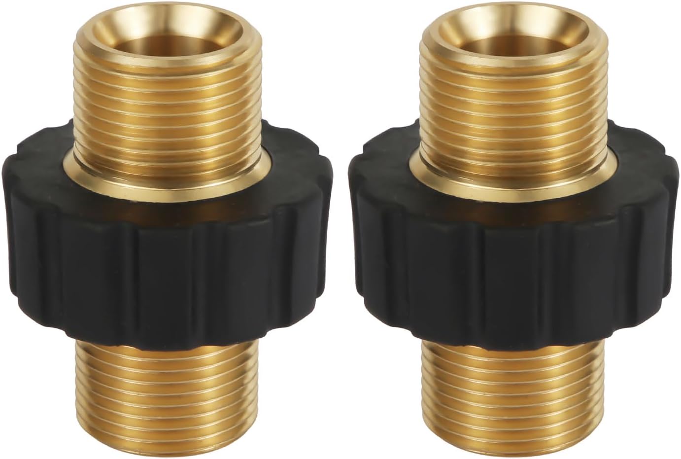 Lot de 2 raccords rapides pour tuyau de nettoyeur haute pression, filetage mâle métrique M22 ...
