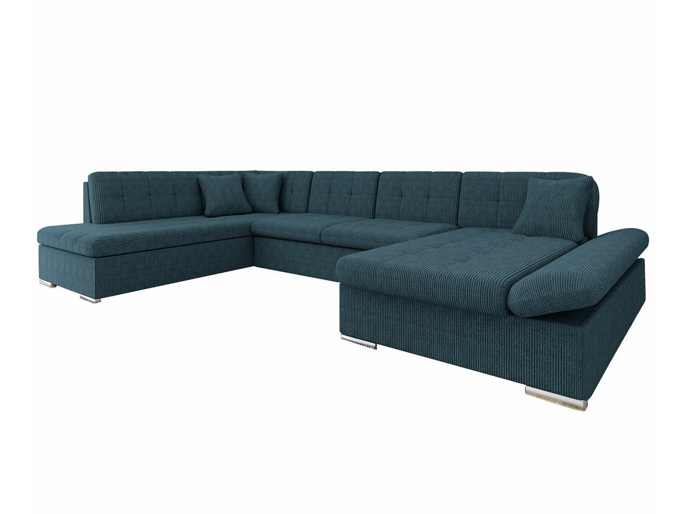 Canapé d'angle Comfivo 150, Bleu, Fonction de couchage, Boîte de ...