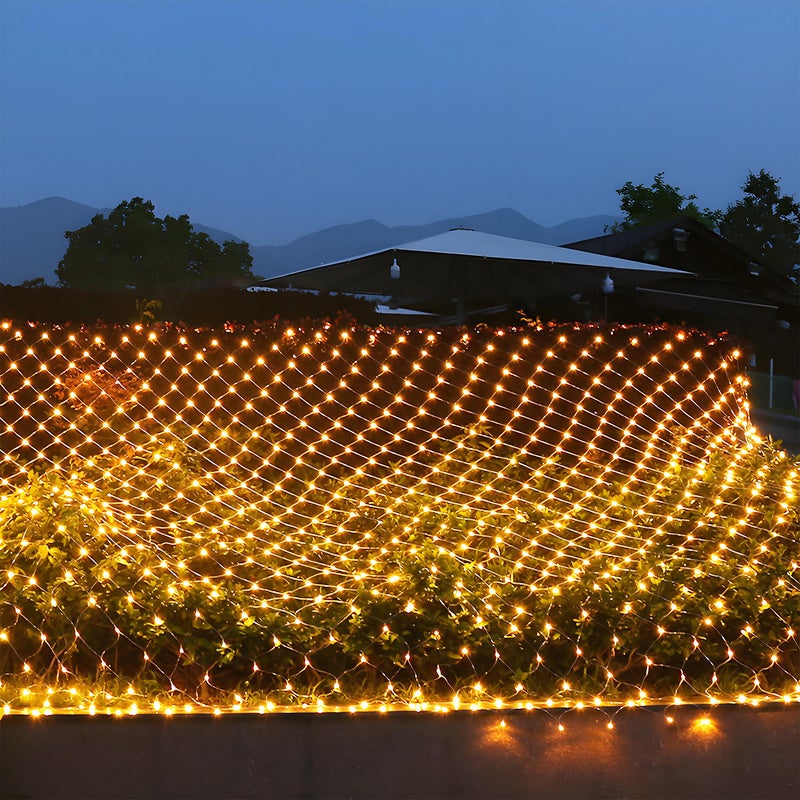 Filet Lumineux LED 2x2M Chaîne lumineuse avec 8 modes Rideau lumineux ...