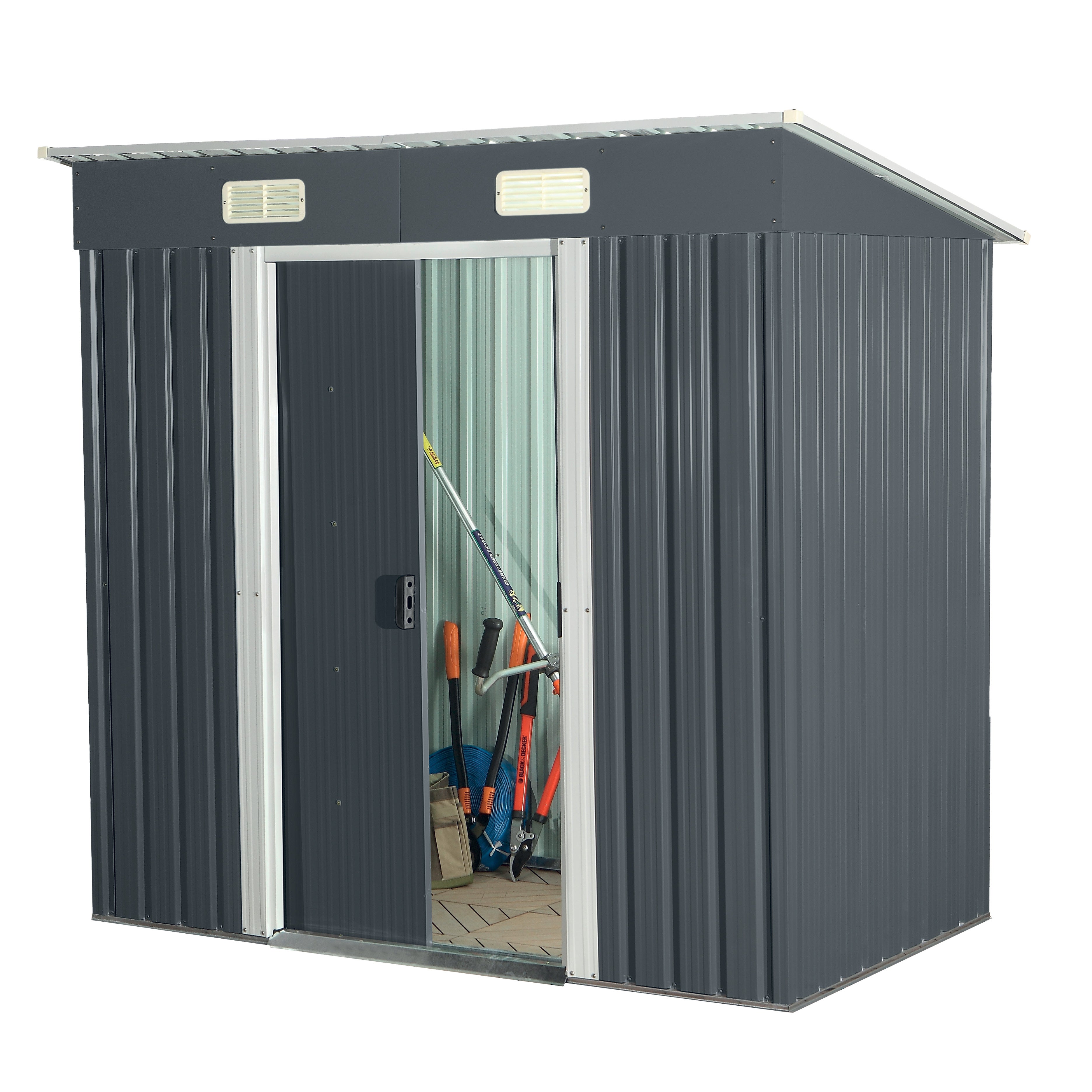 Abri de jardin en métal 2,4m2 WERKA PRO | Leroy Merlin
